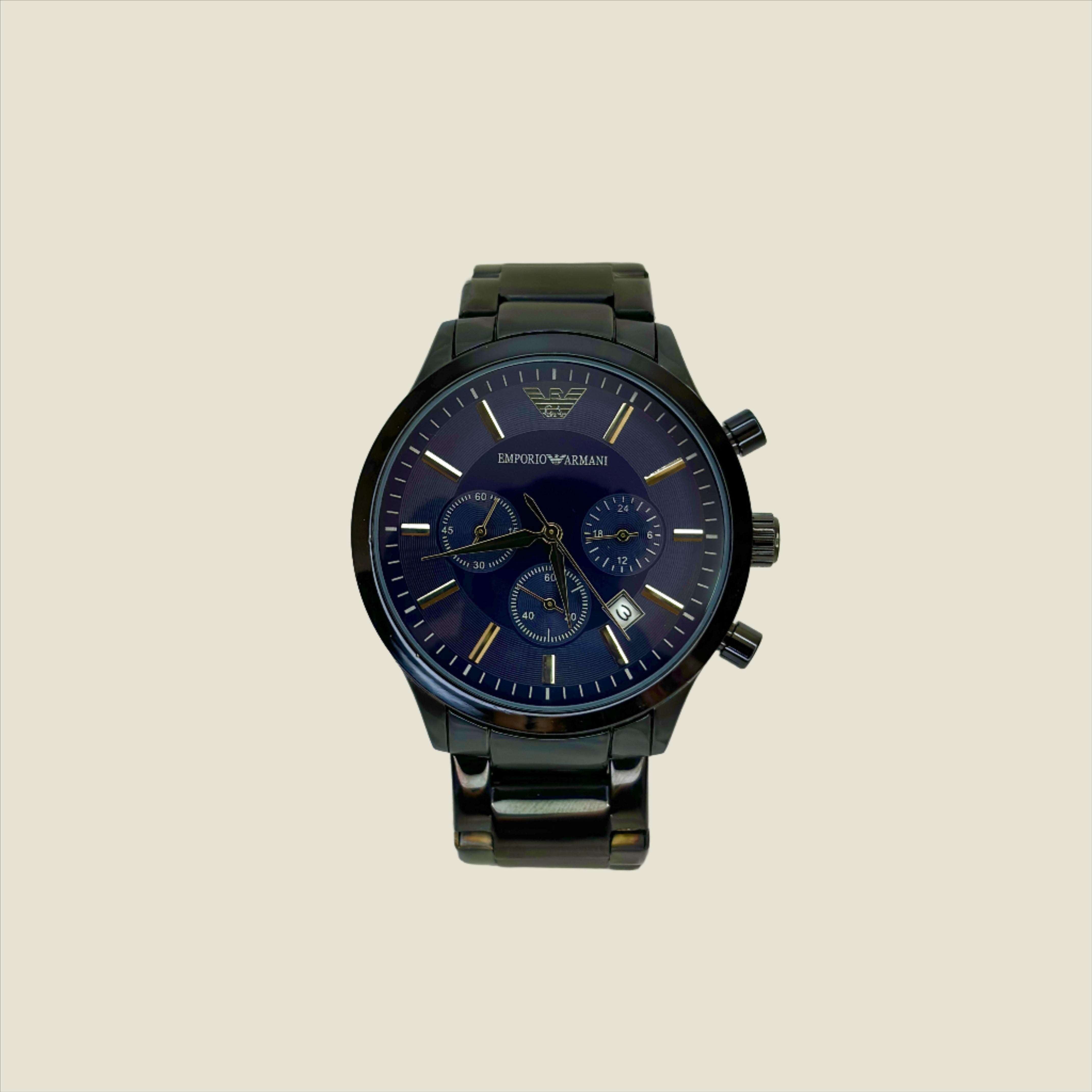 CHRONOGRAPH WATCH 'DARK BLUE DIAL' – anythingshop